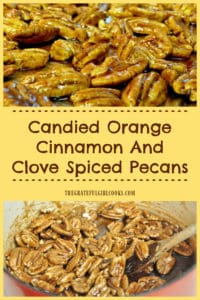 Candied Orange Spiced Pecans / The Grateful Girl Cooks!
