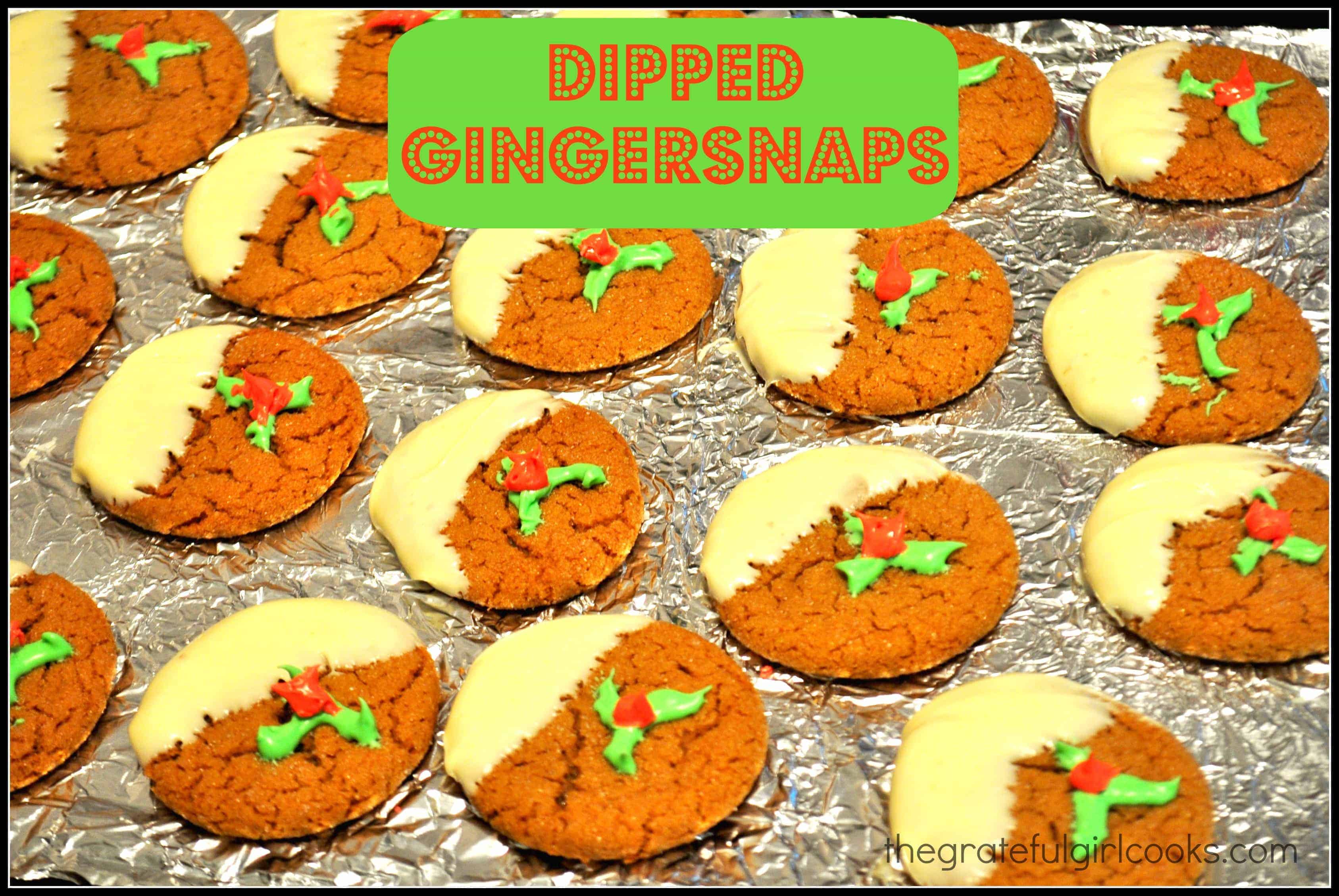 Dipped Gingersnaps | The Grateful Girl Cooks!