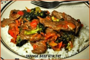 Orange Beef Stir Fry (with broccoli) / The Grateful Girl Cooks!