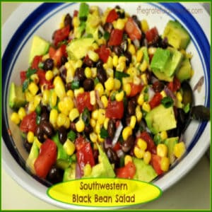 Southwestern Black Bean Salad / The Grateful Girl Cooks!