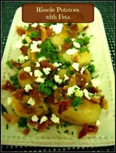 Rissole Potatoes With Feta / The Grateful Girl Cooks!