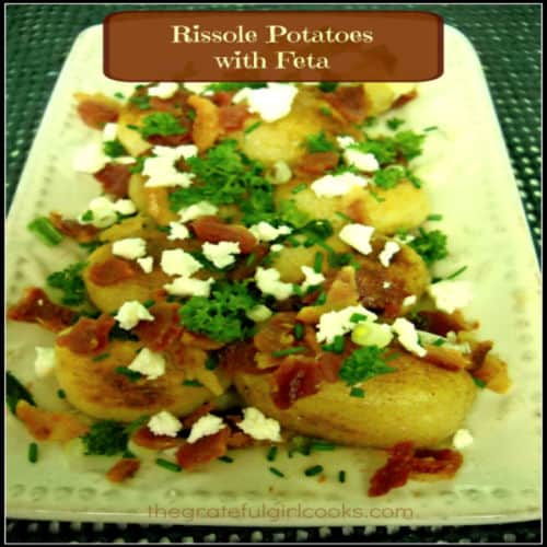 Rissole Potatoes With Feta / The Grateful Girl Cooks!
