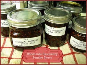 Chocolate Raspberry Sundae Sauce / The Grateful Girl Cooks!