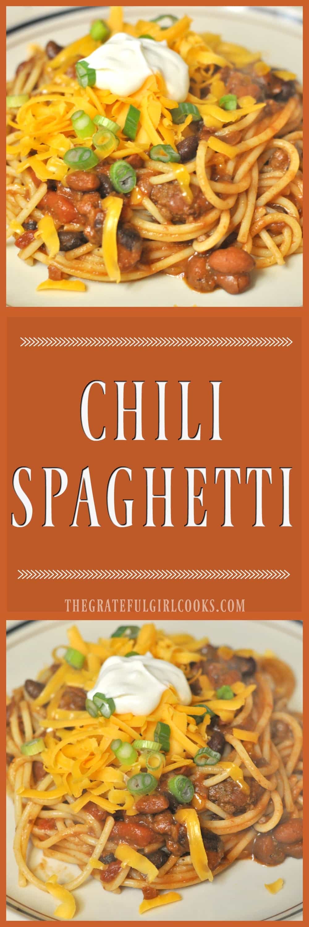 Chili Spaghetti | The Grateful Girl Cooks!