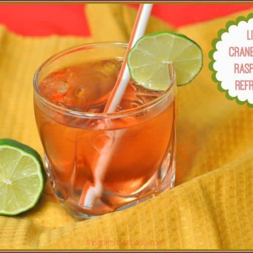 Lime Cranberry Raspberry Refresher / The Grateful Girl Cooks!