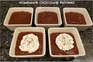 Homemade Chocolate Pudding / The Grateful Girl Cooks!