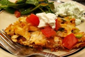 Turkey Fiesta Casserole / The Grateful Girl Cooks!