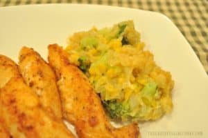 Broccoli Corn Casserole / The Grateful Girl Cooks!