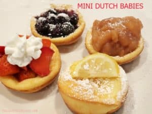 Mini Dutch Babies (aka: German pancakes) / The Grateful Girl Cooks!