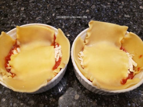 Mini Lasagna Bowls (for 2) / The Grateful Girl Cooks!