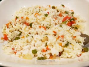 Rainbow Rice (easy and colorful) - The Grateful Girl Cooks!