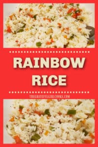 Rainbow Rice (easy and colorful) - The Grateful Girl Cooks!