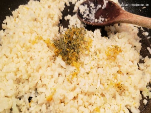 Lemon Garlic Cauliflower Rice - The Grateful Girl Cooks!