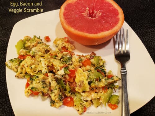 Egg, Bacon and Veggie Scramble - The Grateful Girl Cooks!