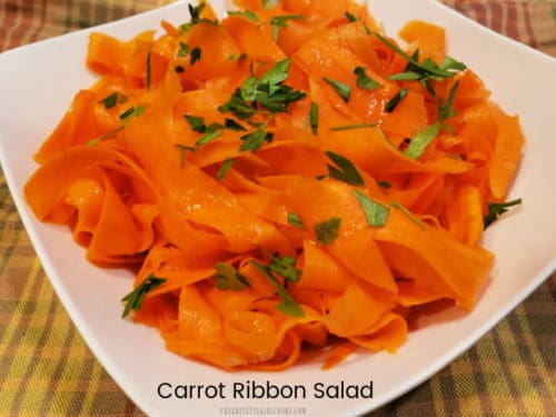 Carrot Ribbon Salad - The Grateful Girl Cooks!