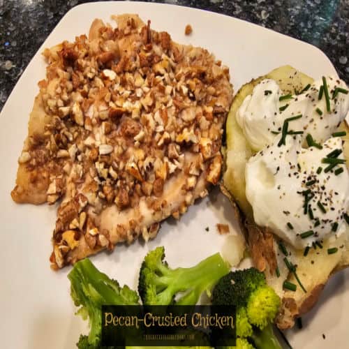 Pecan-Crusted Chicken (4 ingredient!) - The Grateful Girl Cooks!