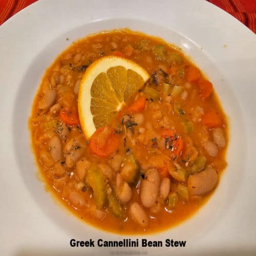 Greek Cannellini Bean Stew - The Grateful Girl Cooks!