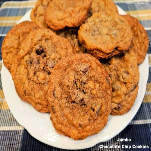 Jumbo Chocolate Chip Cookies - The Grateful Girl Cooks!