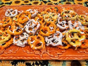 Chocolate Dipped Fall Pretzels - The Grateful Girl Cooks!