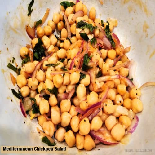 Mediterranean Chickpea Salad - The Grateful Girl Cooks!